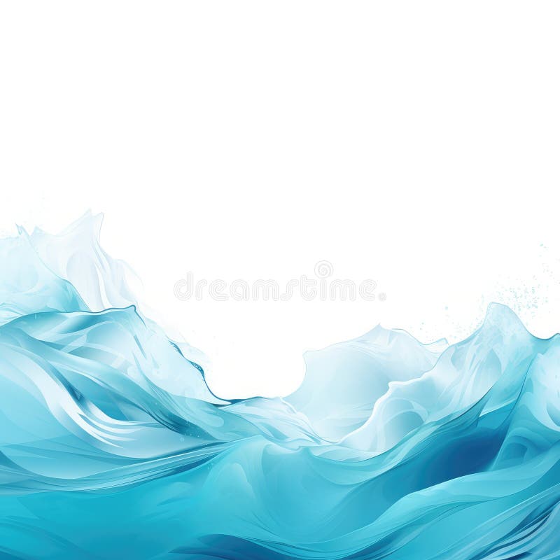 White and Blue Wave Background Stock Illustration - Illustration of ...