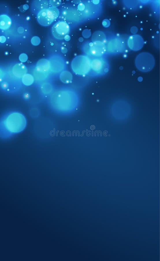White Blurred Bokeh on Blue Background - Vector Stock Vector ... White Blurred Bokeh on Blue Background - Vector Stock Vector ...