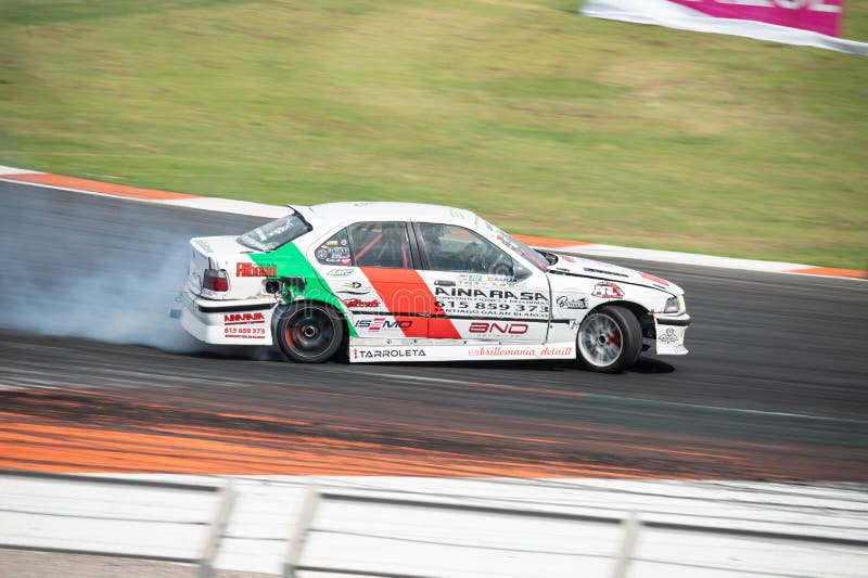 White BMW E36 Drifting during a Race Editorial Photo - Image of vehicle ...