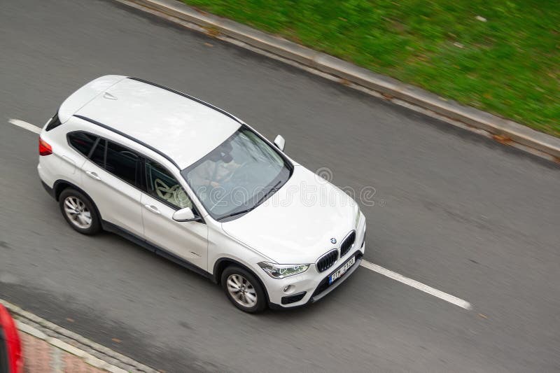 White BMW X1 SUV with Motion Blur Effect Editorial Photo - Image of ...