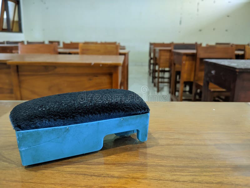 White Board Eraser on the Table Stock Photo - Image of school ...