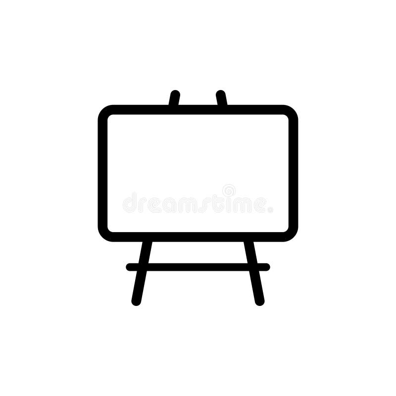 White Board Icon Flat Vector Template Design Trendy Stock Vector ...