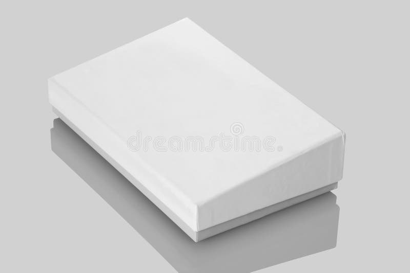 White Board Product Packaging Box Stock Image - Image of cardboard ...
