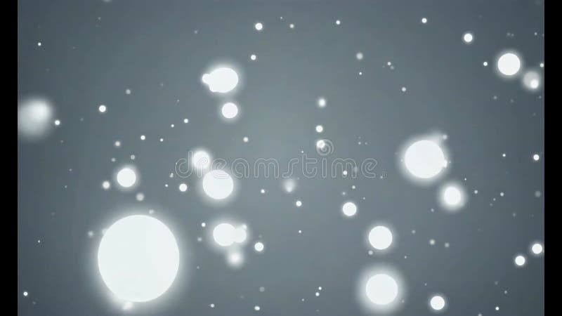 White Floating Bokeh Background Video Stock Footage - Video of blurry ...