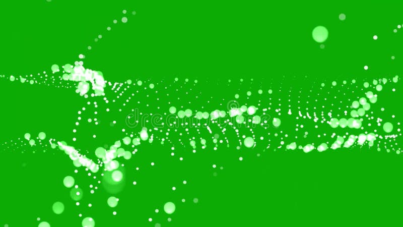 USA Map with White Particles on Green Screen Background Stock Footage ...