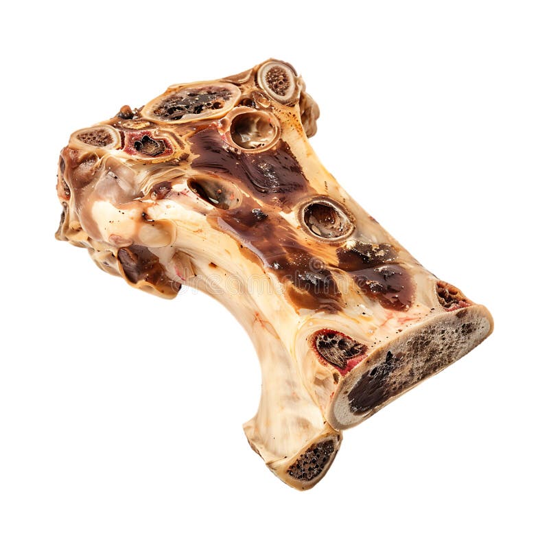 White Bone on Transparent Background - Ai Generated Stock Illustration ...
