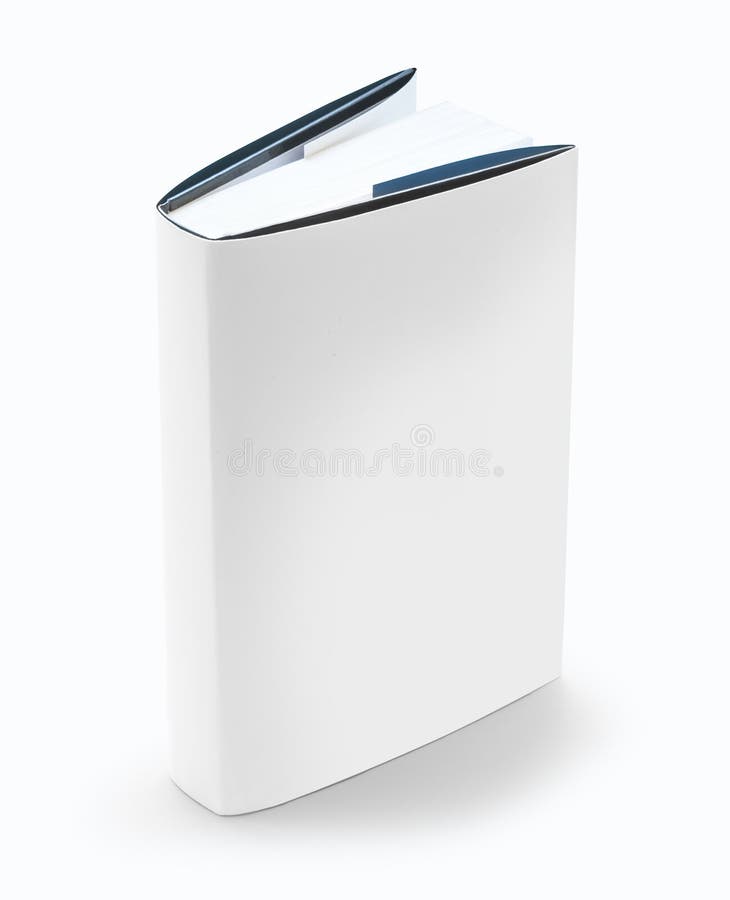 White Plain Book for Graphic Design Stock Image - Image of reading ...