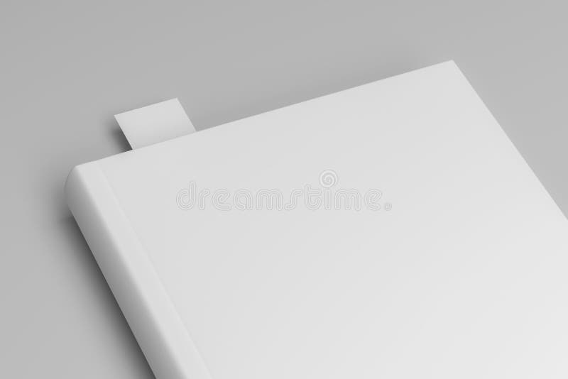 White book and bookmark stock illustration. Illustration of blank ...