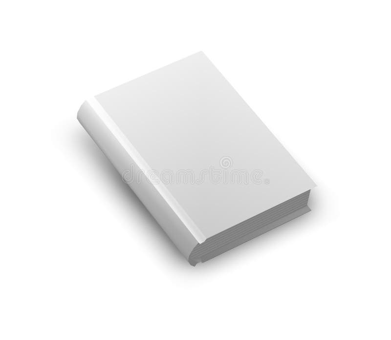 White Book Mockup - 3D Illustration Stock Illustration - Illustration ...