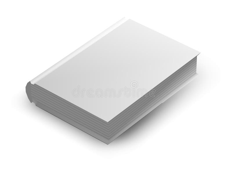 White Book Mockup - 3D Illustration Stock Illustration - Illustration ...