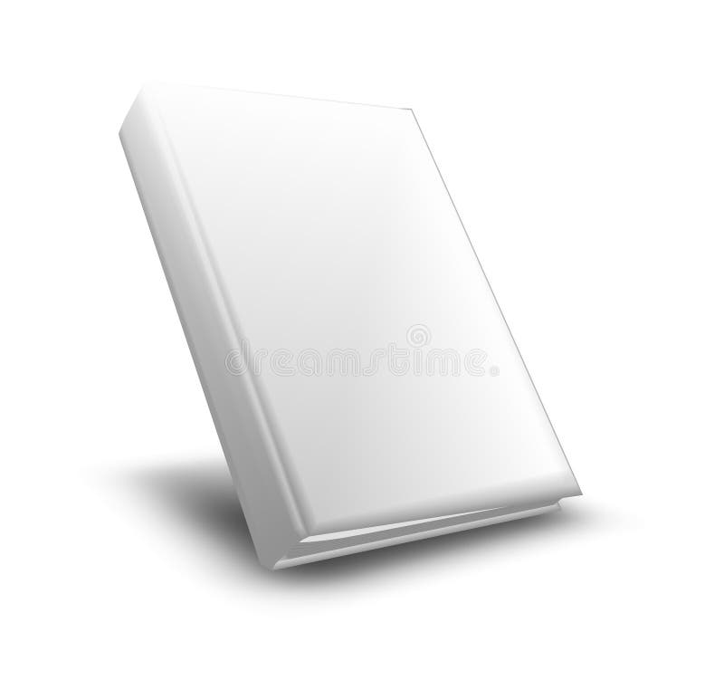 White Book Mockup - 3D Illustration Stock Illustration - Illustration ...
