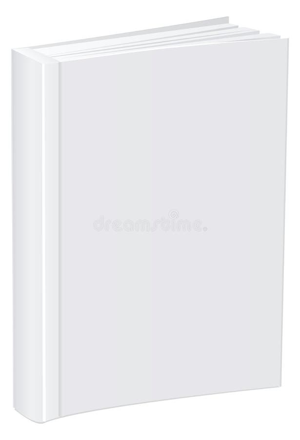 White Book Mockup. Realistic Blank Hardcover Front Stock Vector ...
