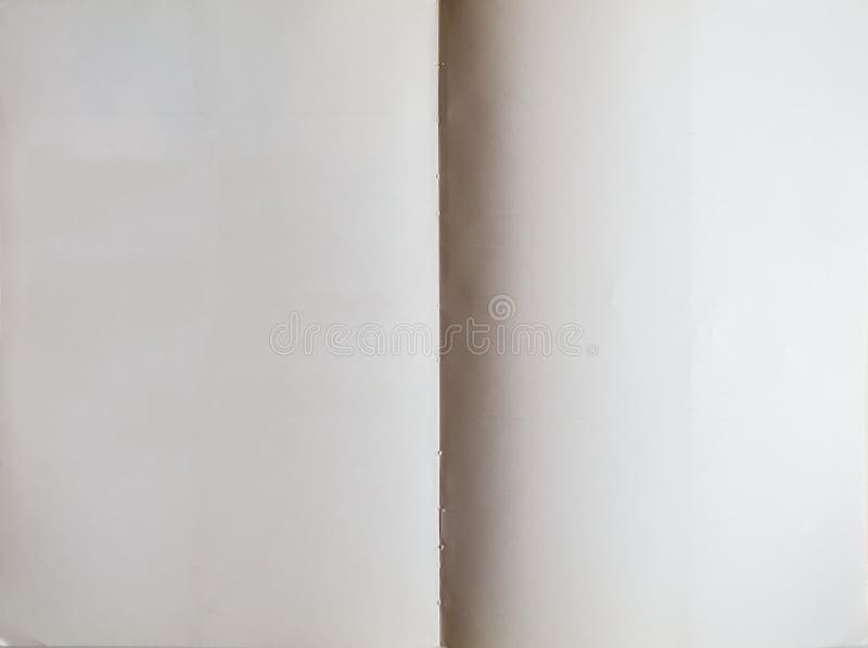 White Book Showing Blank Pages Stock Photo - Image of design, black ...