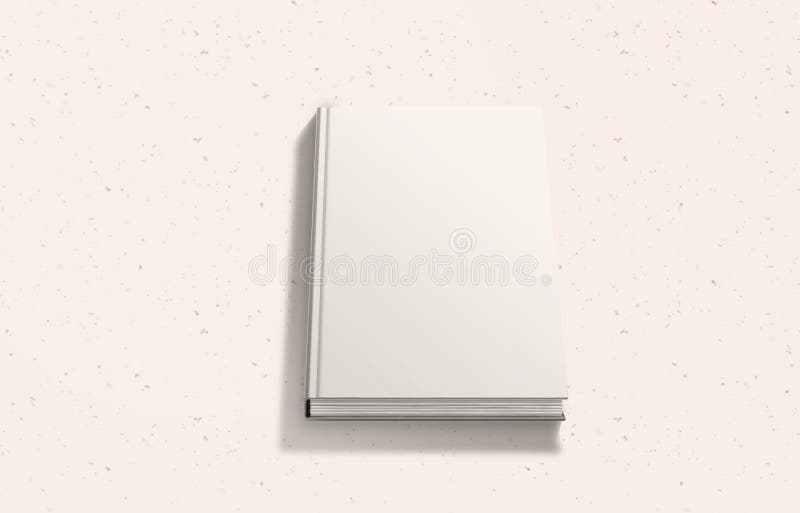 White Book, Template, Clean, Magazine, Mockup. Ecru Background Stock ...
