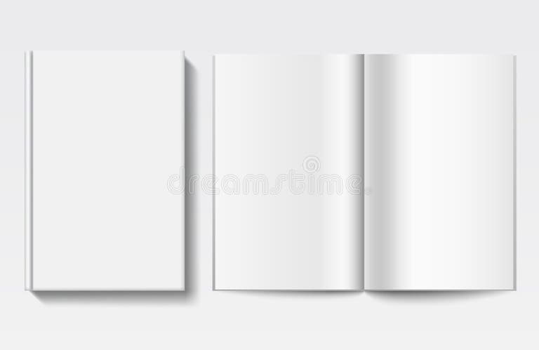 White Empty Book Cover Stock Illustrations – 32,141 White Empty Book ...