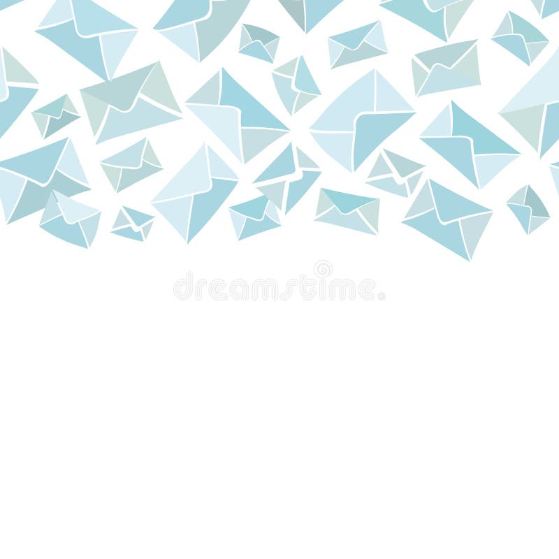 White Border with Blue Envelope. Stock Vector - Illustration of give ...