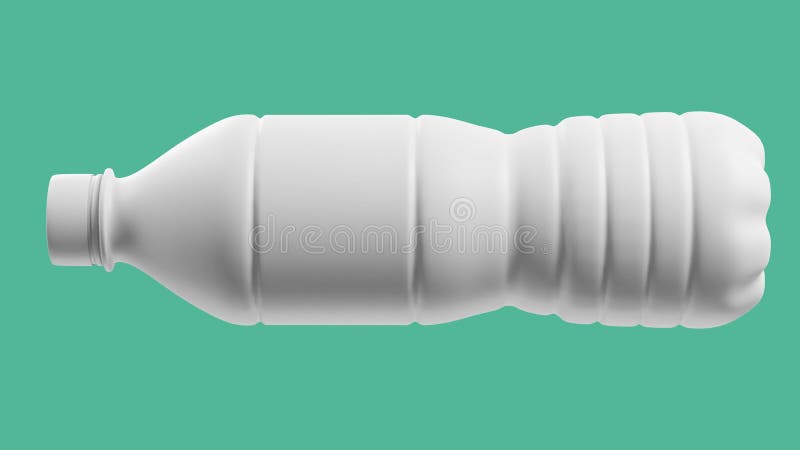 White of a Bottle of Water, the Idea is To Recycle Plastic Bottles ...