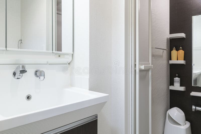 White bottom basin stock image. Image of floor, counter - 144153751