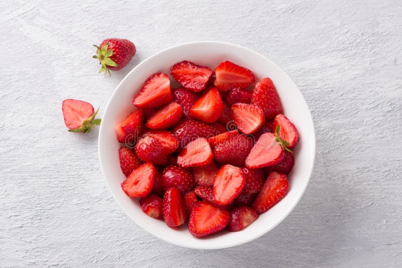 Chopped strawberries stock photo. Image of lifestyle - 54902438