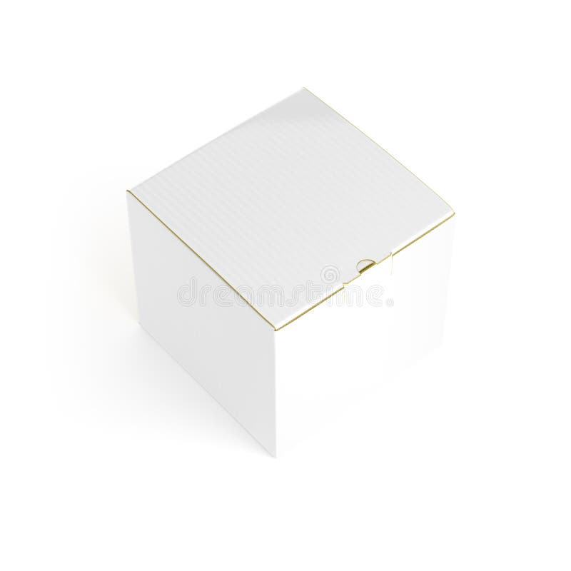 Collection of White Cardboard Boxes Stock Vector - Illustration of ...