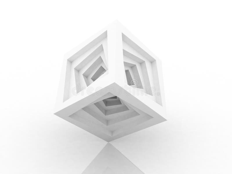 Chrome Cube stock illustration. Illustration of silver - 19701714