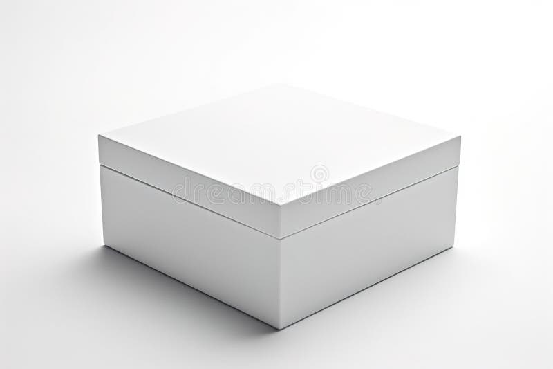 White Box on a White Background. Generated by AI Stock Illustration ...