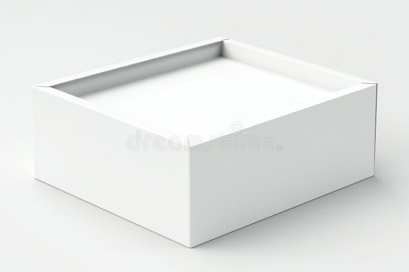 White Box on a White Background Stock Illustration - Illustration of ...
