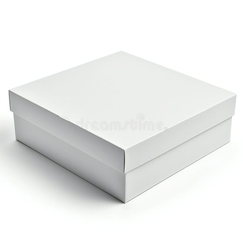 White Box on a White Background Stock Illustration - Illustration of ...