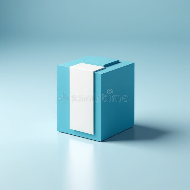 White Box with Blue Background White Box with Blue Background White ...
