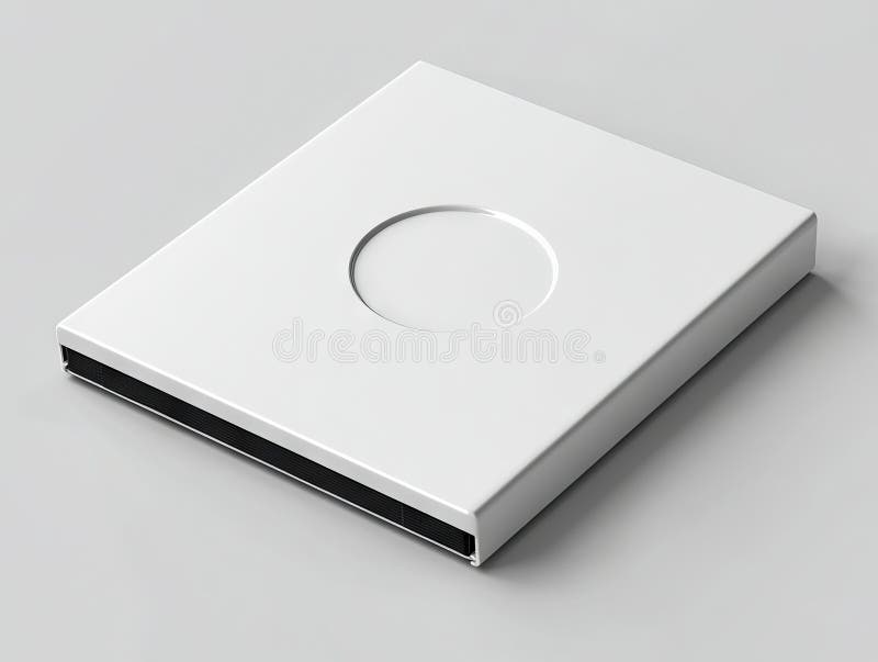 A White Box with a Circular Hole in the Middle of it Stock Illustration ...