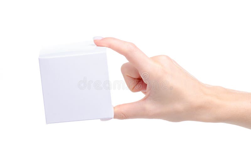 White box in hand stock photo. Image of give, holding - 180357726