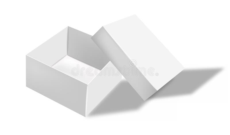 White Box Realistic Set, Isolated Container, Milk Box Stock Vector ...