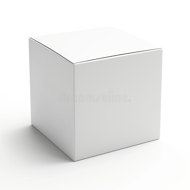 White Box Mockup stock illustration. Illustration of standing - 306394109