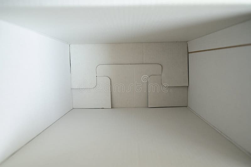 Close Up White Box Packaging, Paper Textured Stock Image - Image of ...