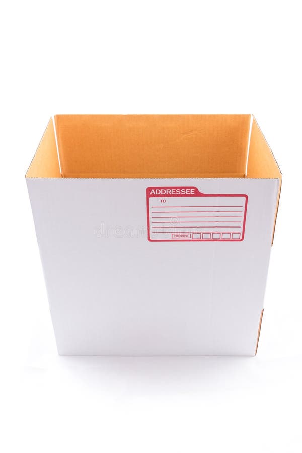 The White Box for Packaging with Shipping Stock Image - Image of crate ...