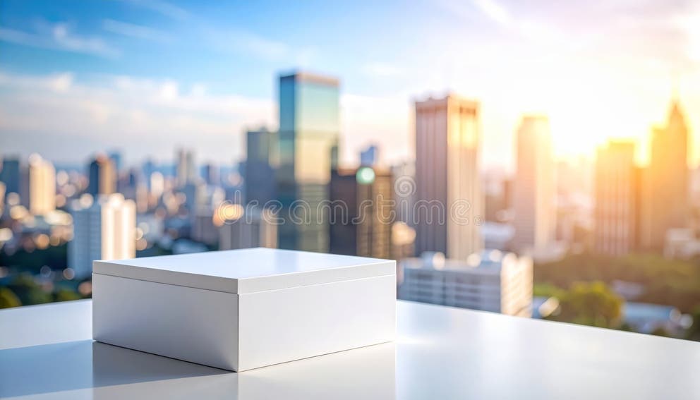 White Box on Table, Minimalist Storage and Organization Solution for ...