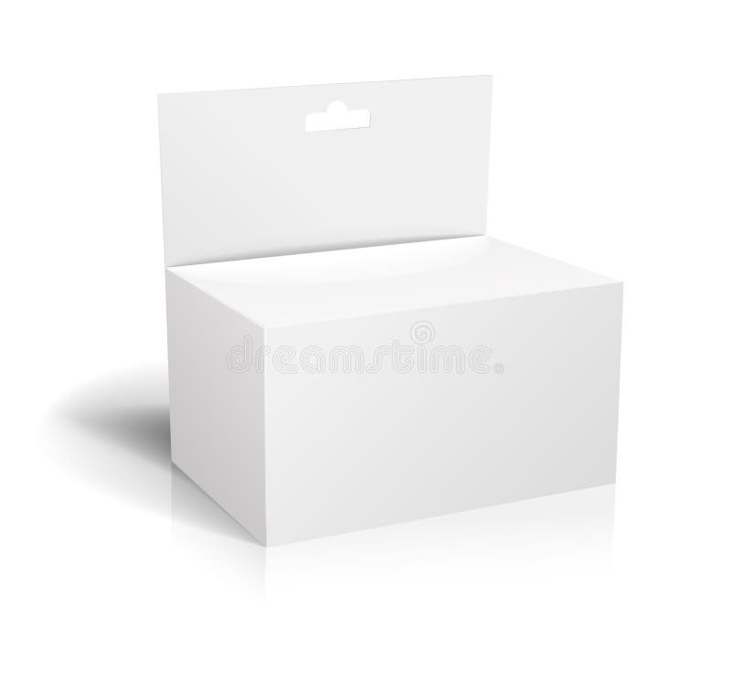 White Box Template stock illustration. Illustration of compact - 91419954