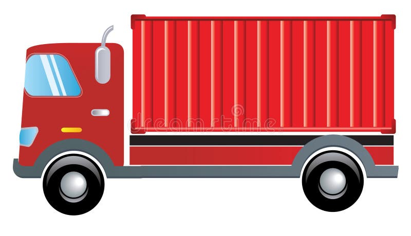 White Box Truck Cargo Delivery Art Isolated Design Vector Template ...