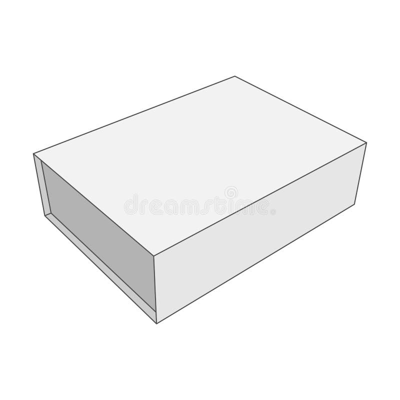 White Box Vector Template for Your Business Stock Vector - Illustration ...