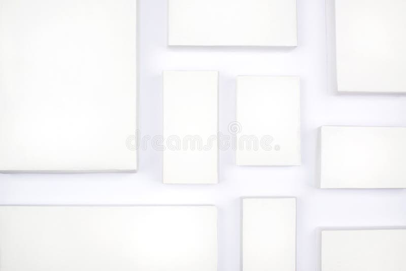 White Boxes on White Background. Stock Image - Image of celebration ...