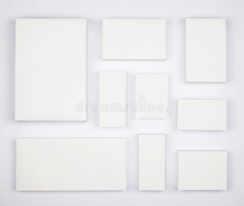 White Boxes on White Background. Stock Photo - Image of delivery ...