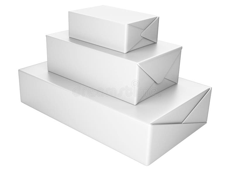 White boxes stock illustration. Illustration of background - 40048298