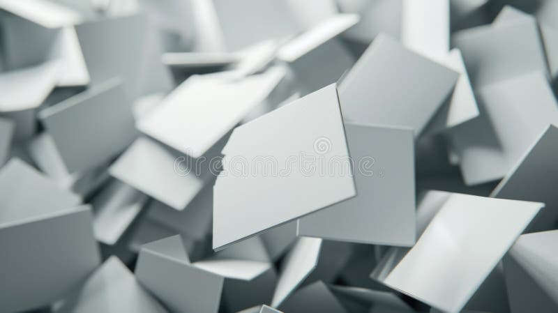 White Boxes Floating in Mid-air, Suitable for Various Design Projects ...