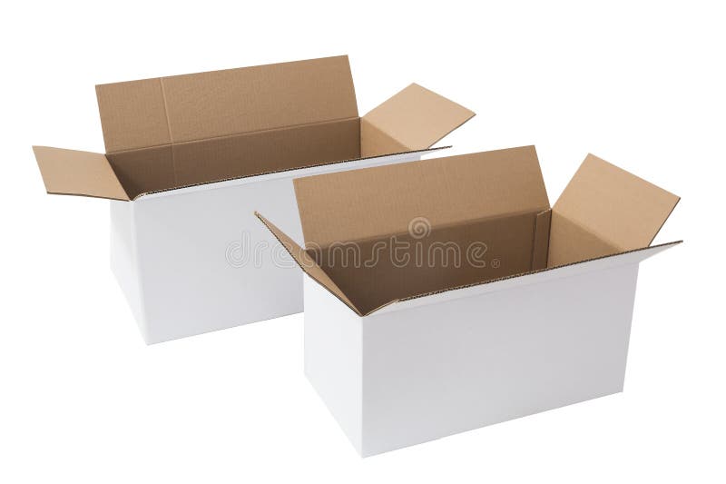 White Boxes stock image. Image of cardboard, papperboard - 34148421