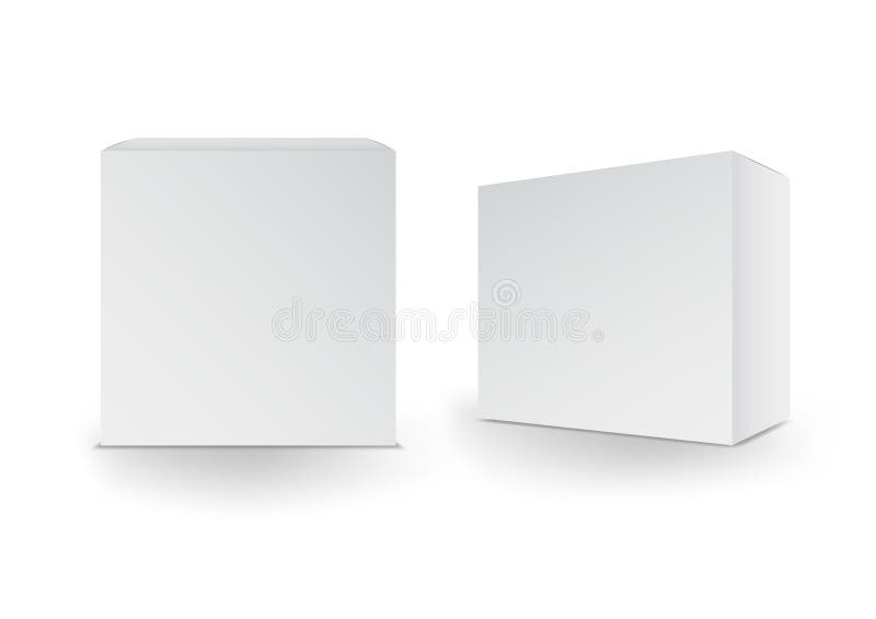 White Boxes, Package, 3d Box, Product Design,Vector Illustration Stock ...