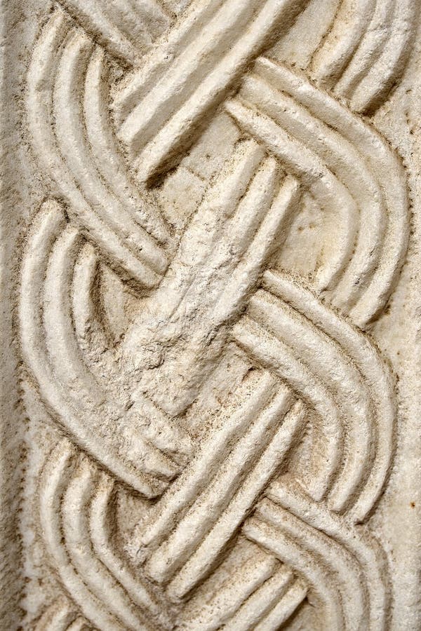 A White Braid-shaped Stone Ornament Stock Image - Image of handmade ...