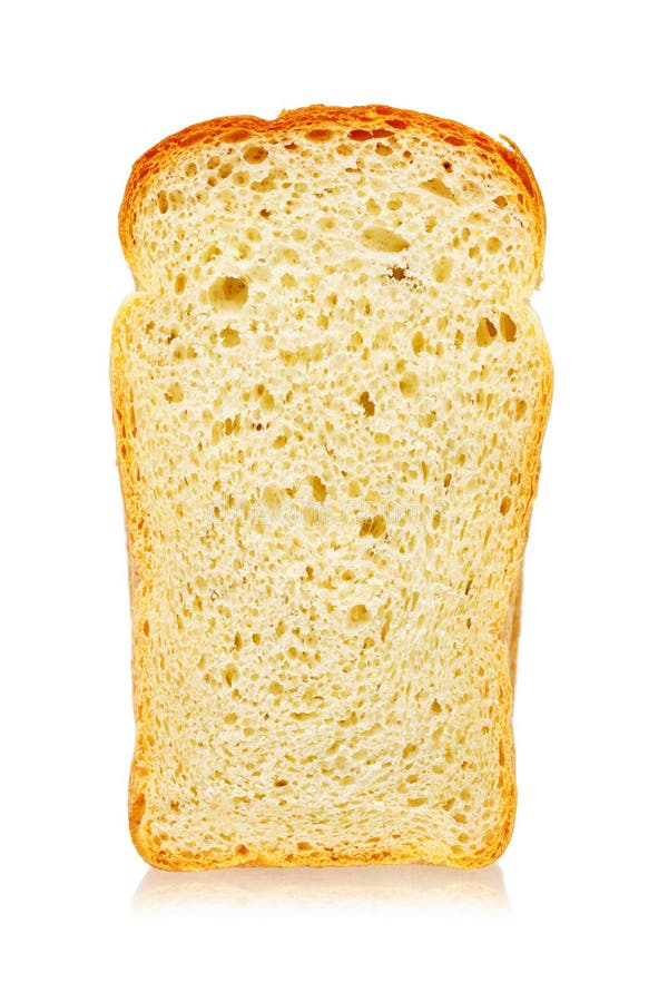 White Bread Half Loaf Isolated on a White Background Stock Photo ...
