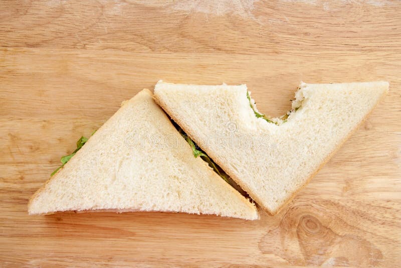 White Bread. Sandwich with Ham Stock Image - Image of closeup, choice ...