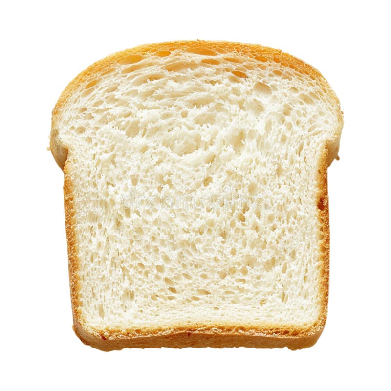 White Bread Slice on Transparent Background - Ai Generated Stock ...