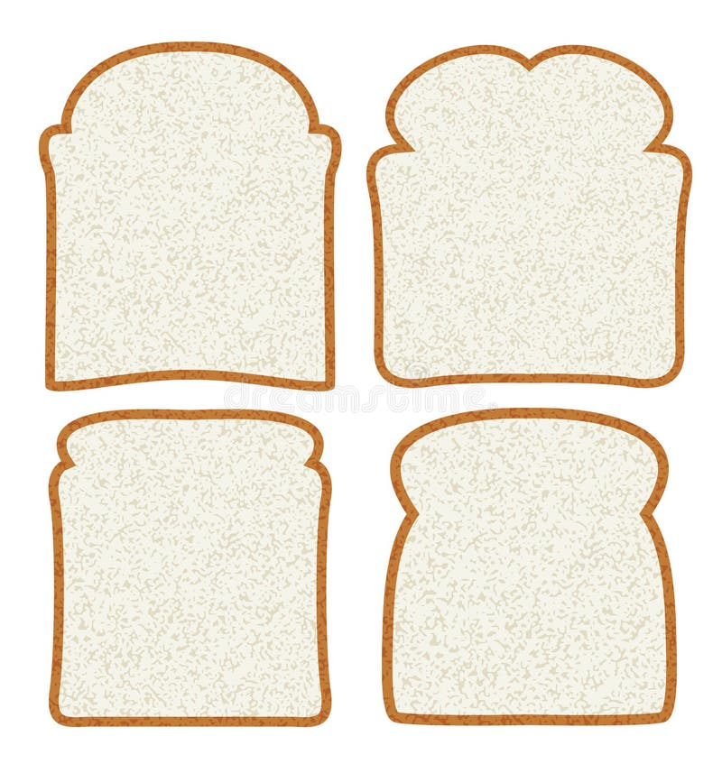 Vector white bread slices stock vector. Illustration of slice - 45333864